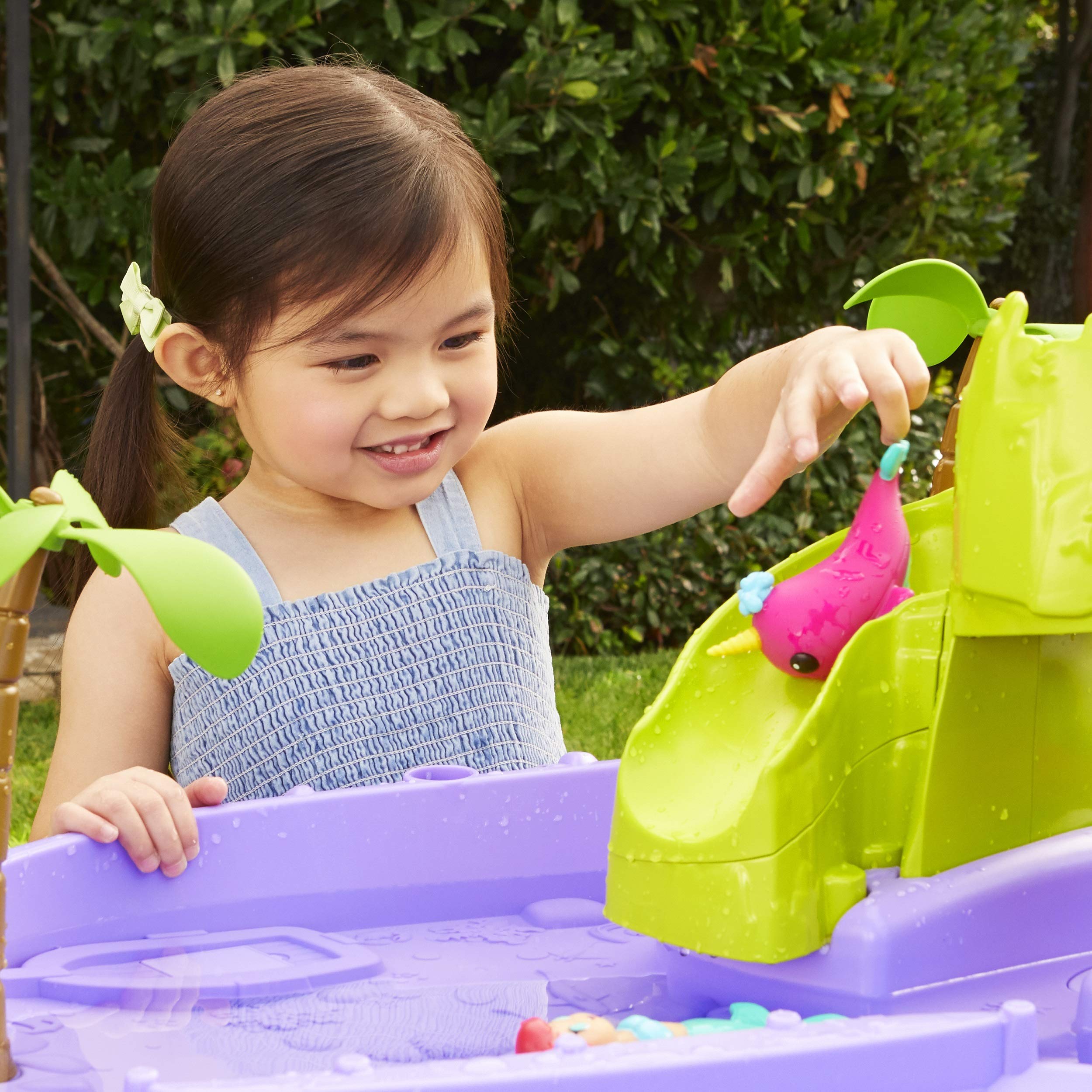 Little Tikes Mermaid Island Wavemaker Water Table, 2 + years with Five Unique Play Stations and Accessories, Multicolor, 38 Inch