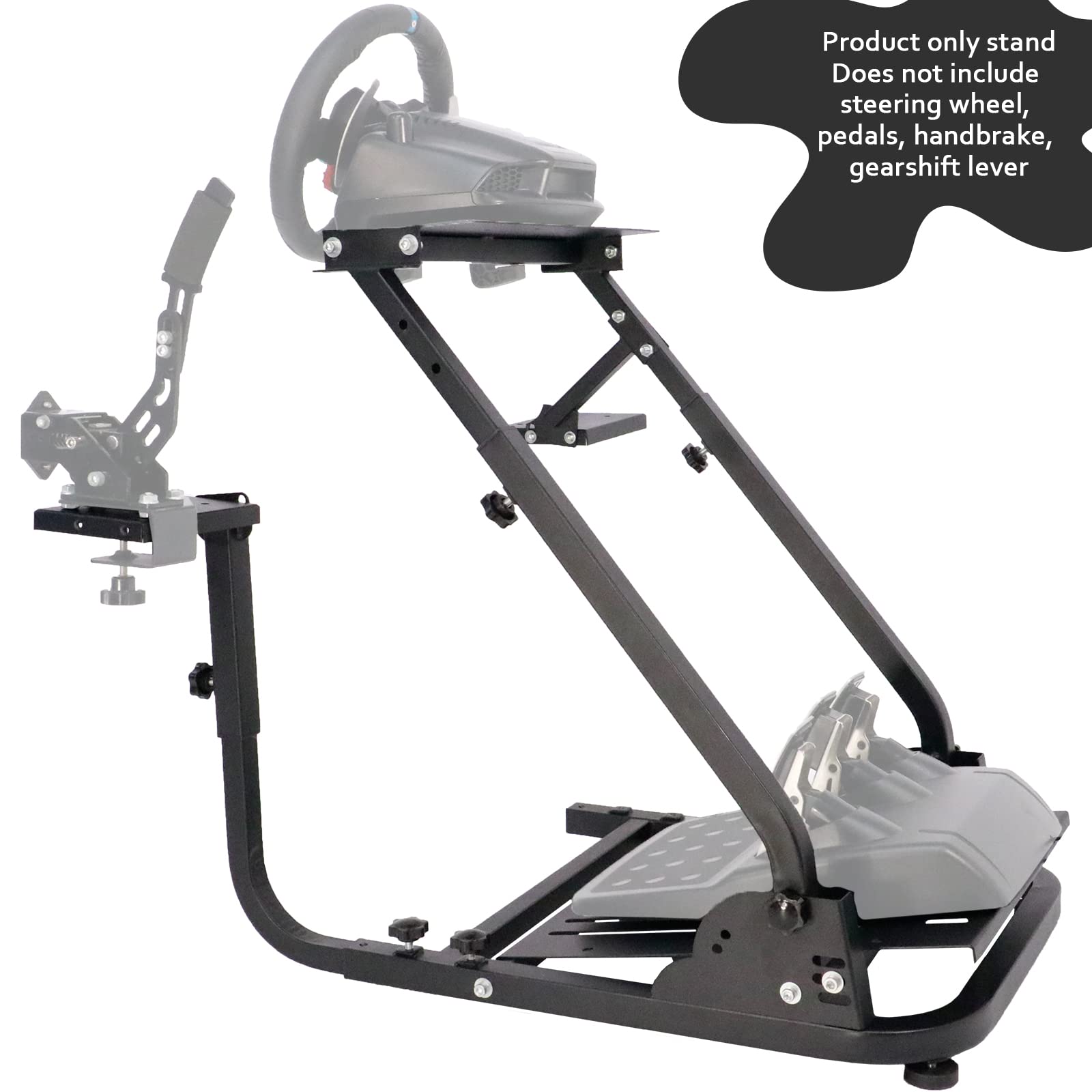 Marada Racing Wheel Stand Adjustable Fit for Logitech G29 G920 G923 Thrustmaster T80 T300 RS GT PXN Foldable Steering Wheel Pedal Shift Not Include