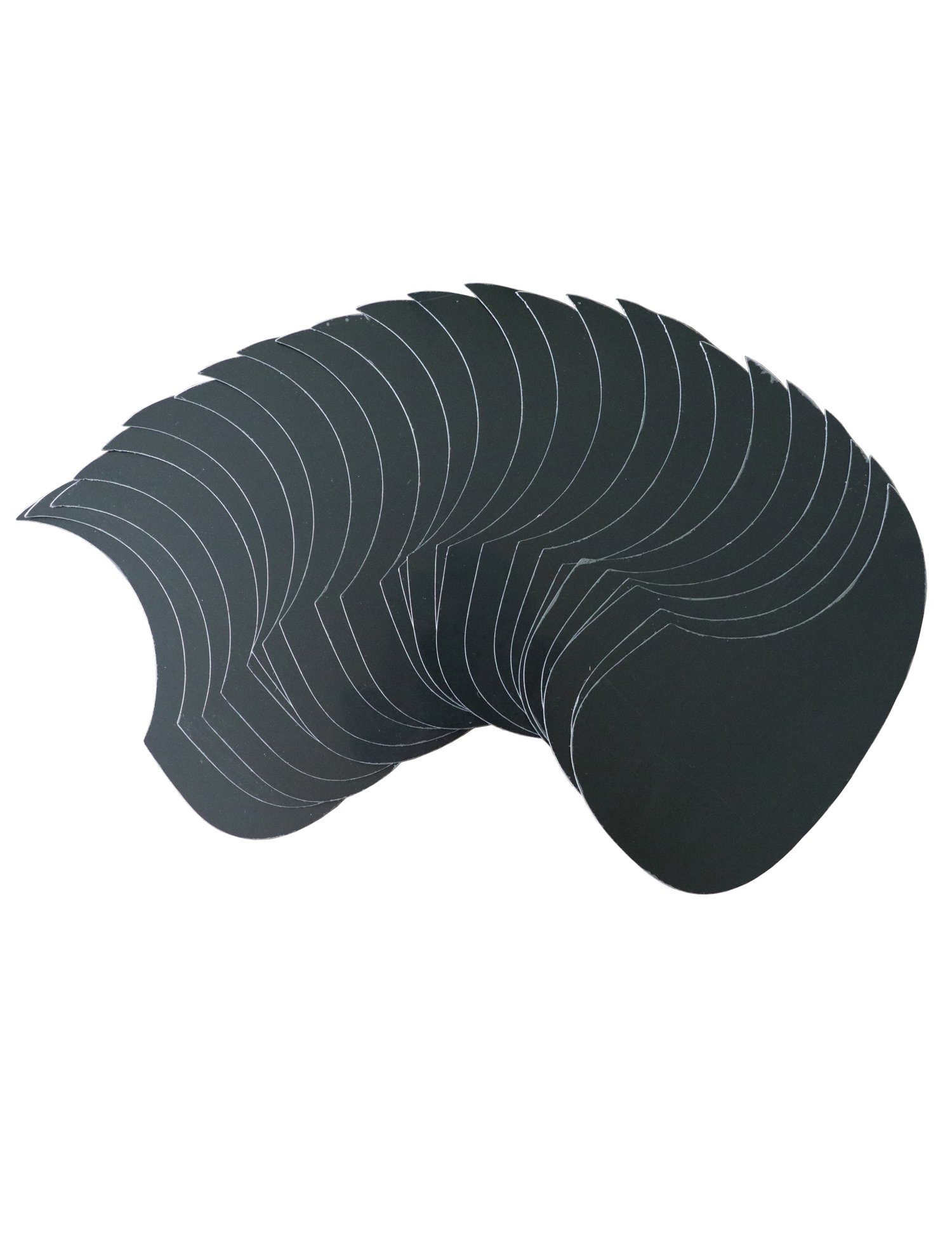 Metallor Acoustic Guitar Pickguard Anti-Scratch Guard Plate Perfect Replacement, Self Adhesive Tear or Water Drop Shape Pick Guards Various Color, Cool Guitar Accessories Gifts (Black)