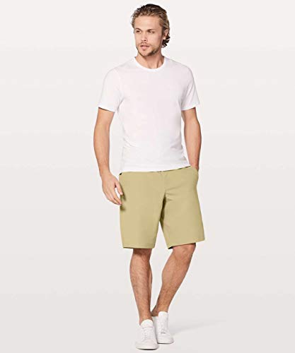 lululemon Men's Commission Short 11' (White/Tofino Sand, 32)