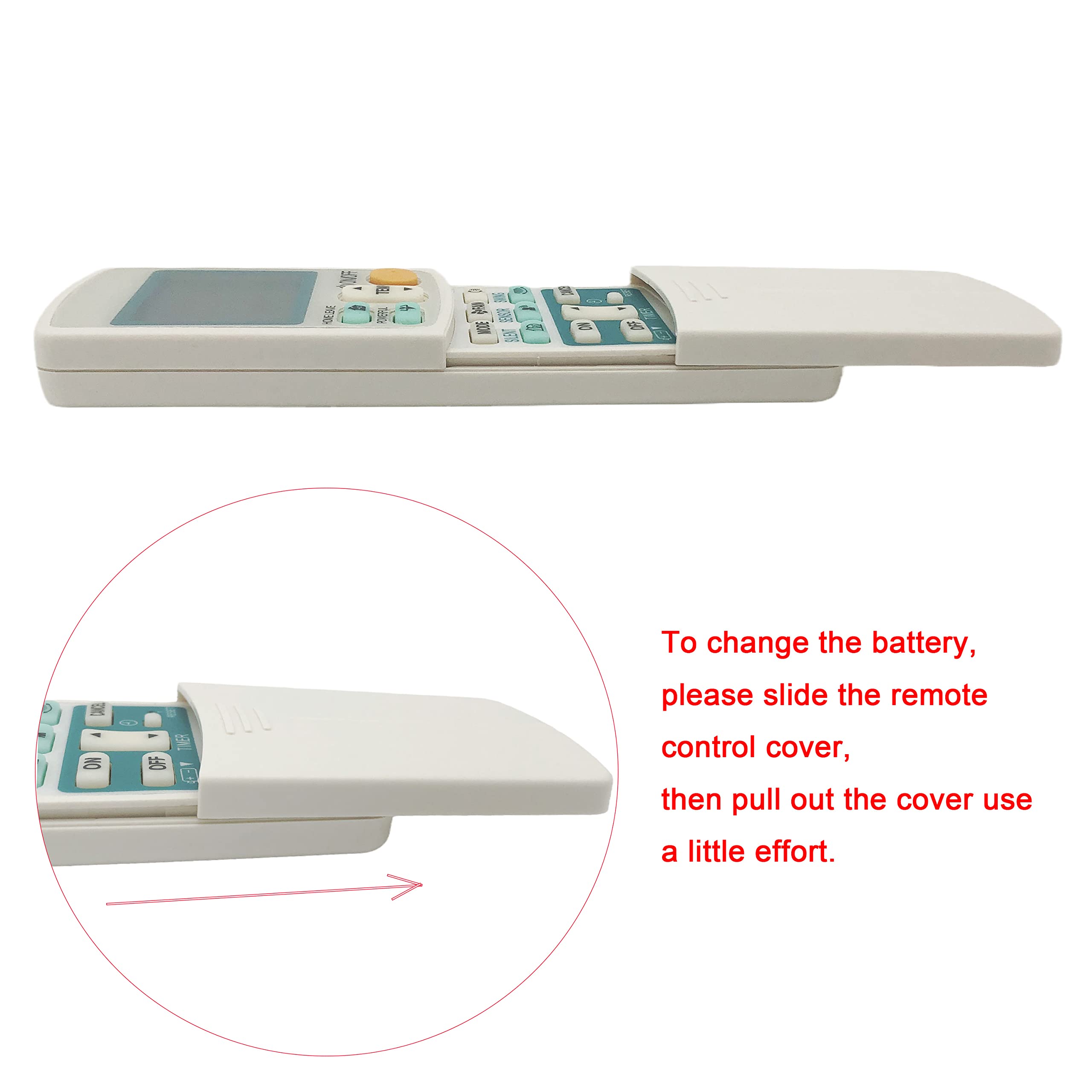 Souldershop Replacement Compatible for Daikin Air Conditioner AC Universal Remote for Most Models Like ARC433A1 ARC433B70 ARC433A46 and More (Only Display in Celsius, Can't Change to Fahrenheit)