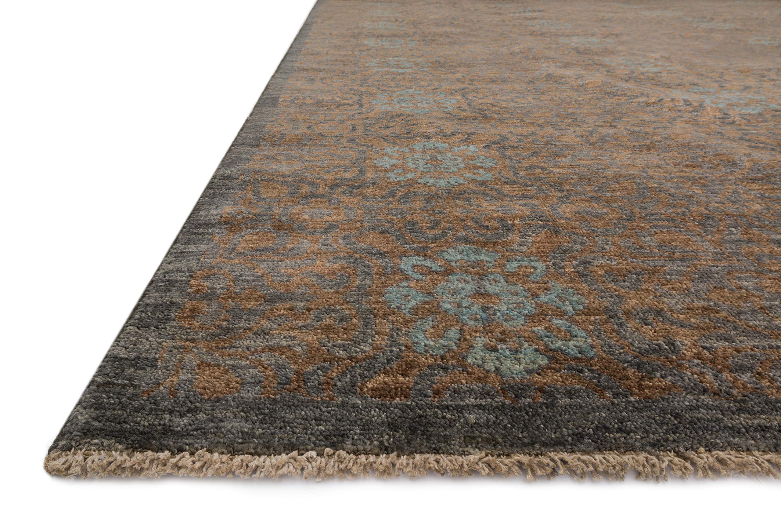 Loloi ESSEX Area Rug 2'-0" x 3'-0" Tobacco/Charcoal