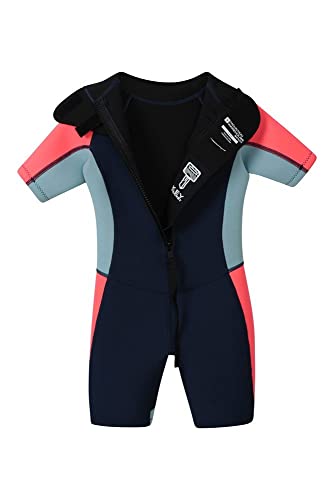 Mountain Warehouse Junior Shorty Wetsuit-2.5mm, Neoprene Kids Wetsuit Fuchsia 9-10 Years