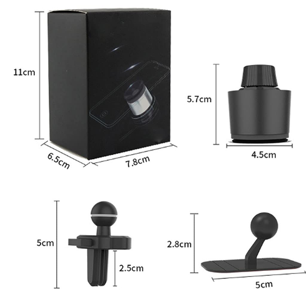XBWEI Car Bracket - Phone Bracket Instrument Strong Suction Navigation Car Magnet Bracket (Color : D)