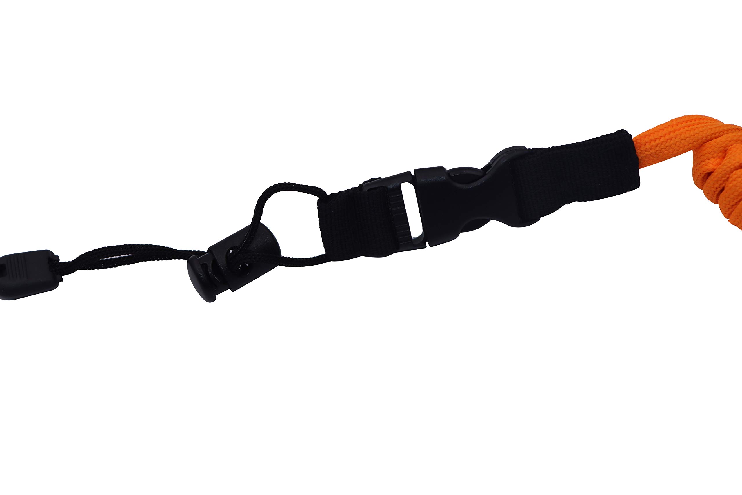 METER STAR 2 PCS Random Color Anti-Lost Elastic Kayak Canoe Paddle Leash Safety Boat Fishing Rod Pole Coiled Lanyard Cord Tie Rope