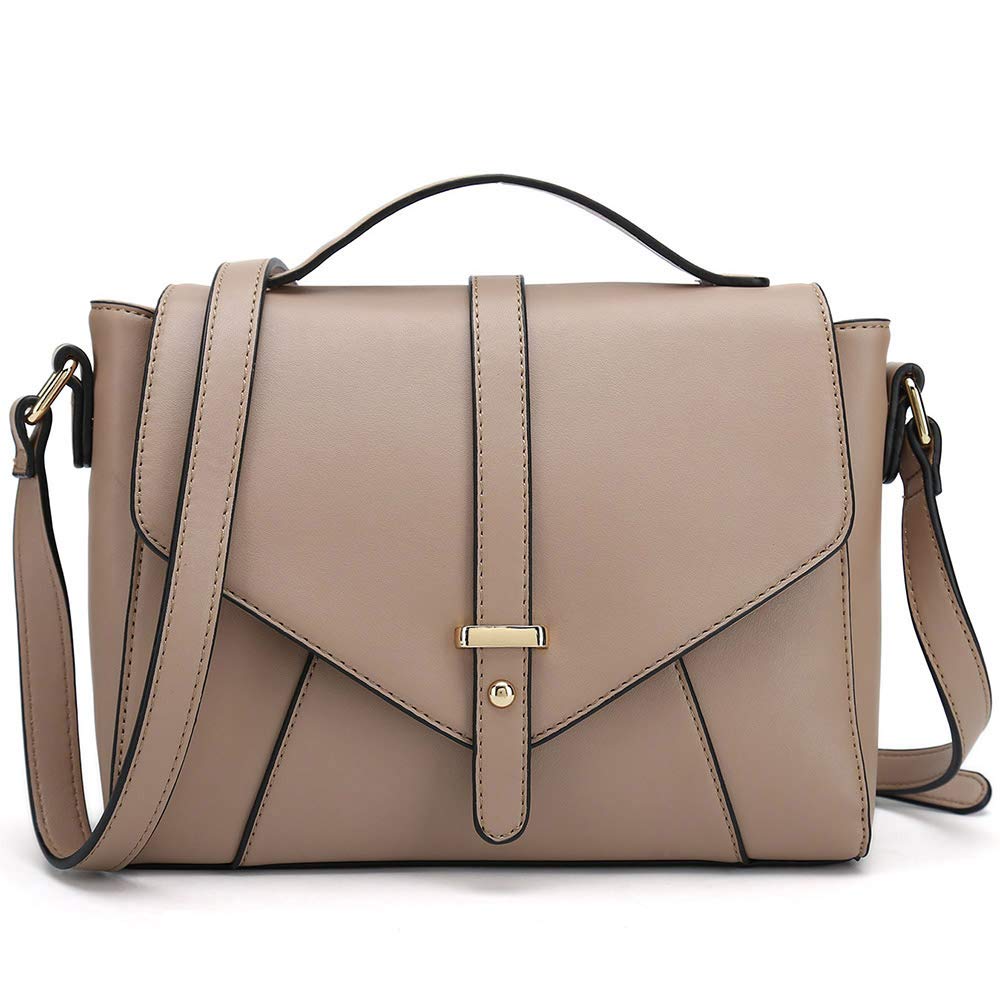 Ladies Designer Purses Cross Body Handbags Trendy Bags for Women Shoulder Bags (Khaki)