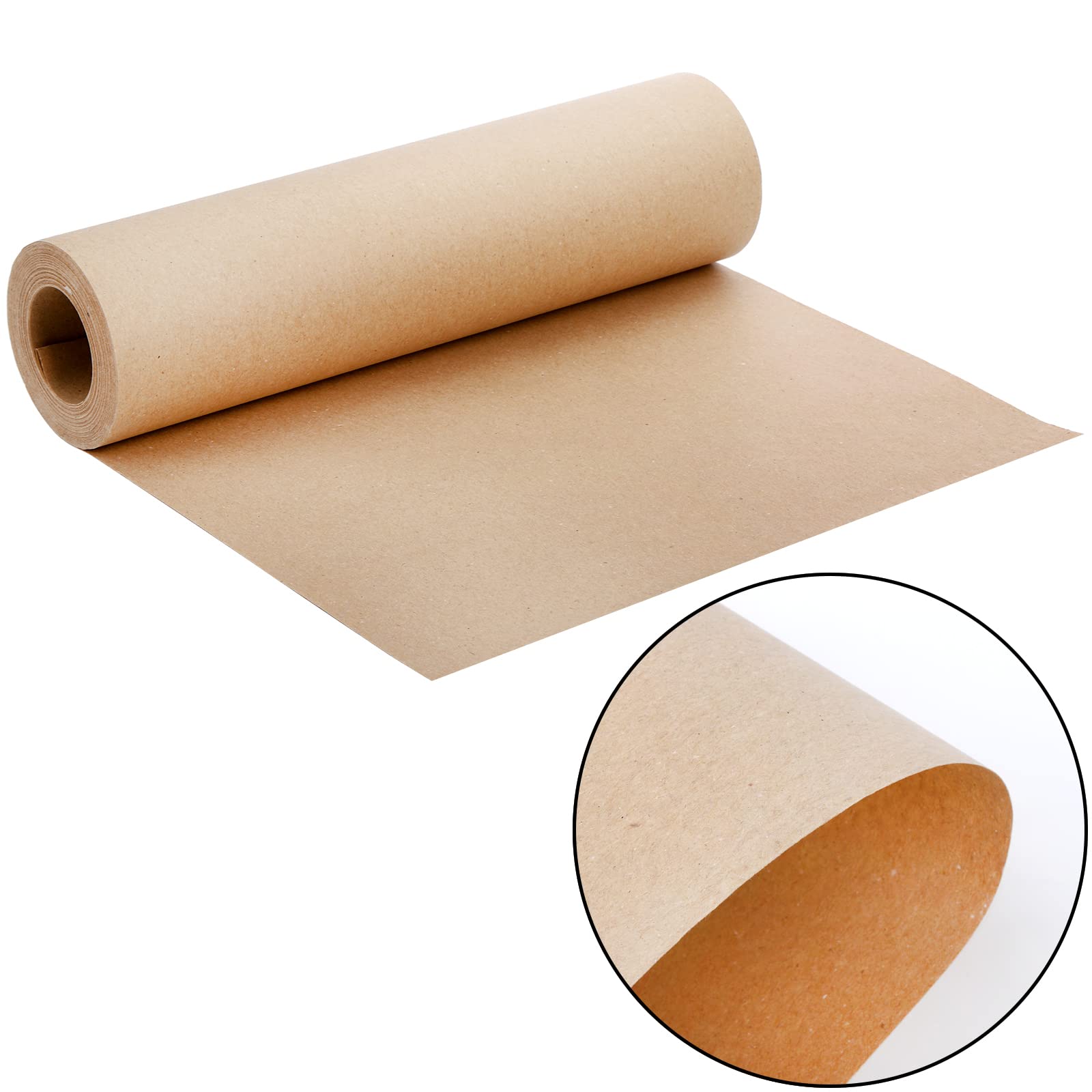 Jucoan 3 Pack12 Inch x 100 Ft Brown Kraft Paper Roll, Black Wrapping Paper, White Craft Paper for Packing, Gift Wrapping, Shipping, Arts Easel, Flooring Covering, Biodegradable Recycled