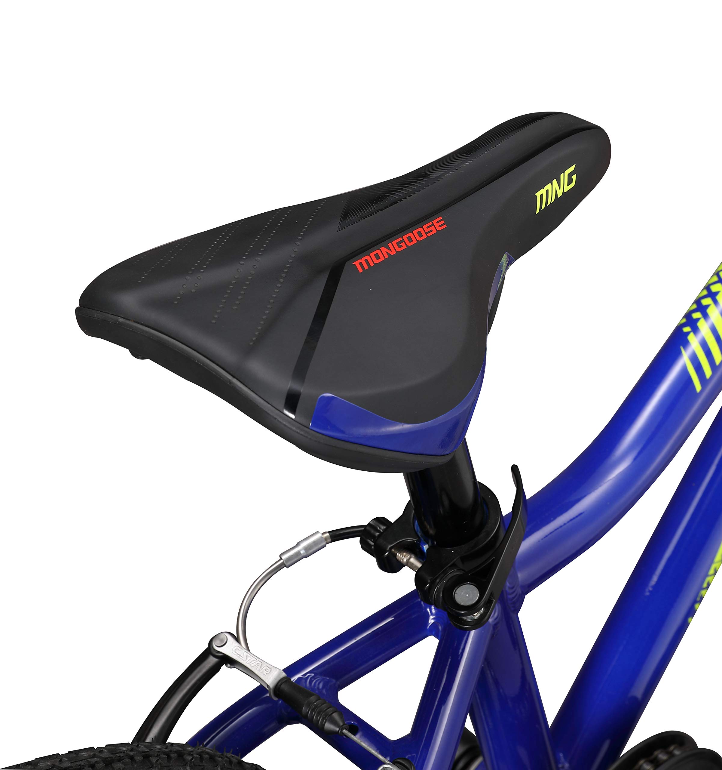 Mongoose Cipher Kids Mountain Bike Blue, 20-Inch