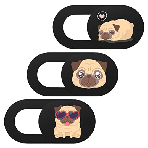 SOLUSTRE Webcam Cover Webcam Cover Camera Cover 3Pcs Laptop Camera Laptop Camera Cover Slide Screen Camera Cover Web Camera Cover Cover Cartoon Pug Webcam Cover Camera Cover Computer Camera
