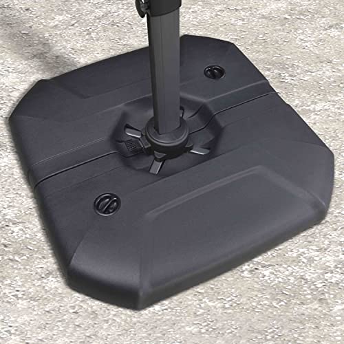 PURPLE LEAF Patio Umbrella Base Water & Sand Filled Weighted Base Outdoor Umbrella Base for Cantilever Offset Patio Umbrella, 300 Lbs