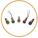 OEM Dialight 656-3403-304F,LED Panel Mount Indicator Uni-Color Blue 640mcd 2-Pin (5 Items)