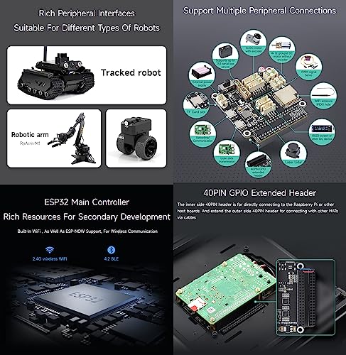 Waveshare General Driver Board for Robots, Compatible with Raspberry Pi and Jetson Nano, Based On ESP32, Multi-Functional, Supports WiFi, and ESP-Now Communications