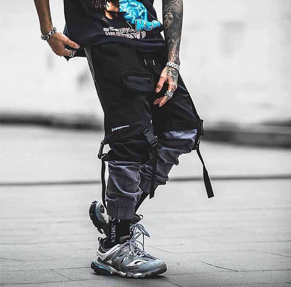 MFCT Streetwear Techwear Pants for Men (US, Alpha, XX-Large, Regular, Regular) Black