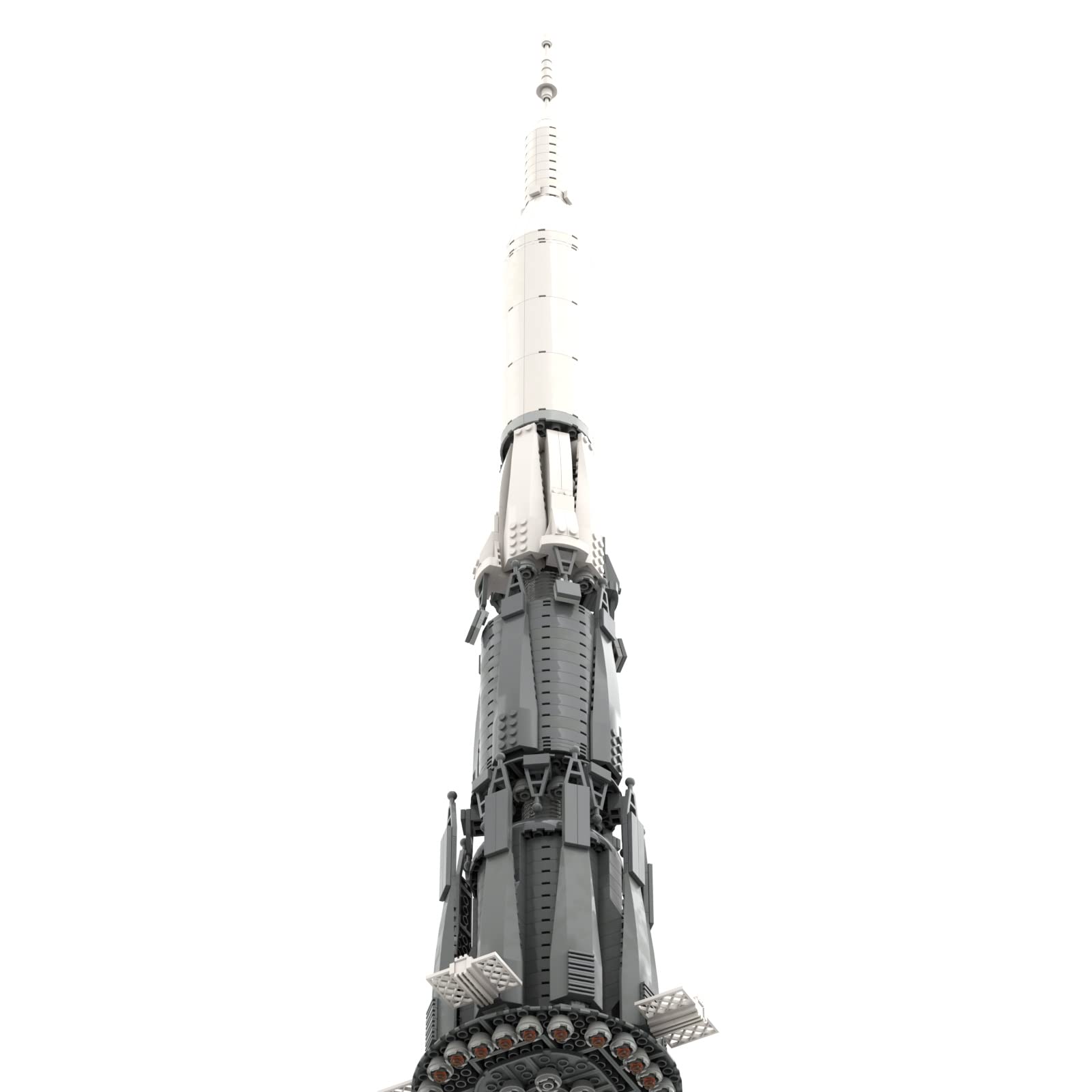 Soviet N1 Moon Rocket Building Kit; SLS Super Heavy-Lift Launch Vehicle N1 Building Set, Saturn V Rocket Ship Toy, N1 Carrier Rocket Model Building Blocks, Outer Space Rocket for Kids Adult (904 PCS)
