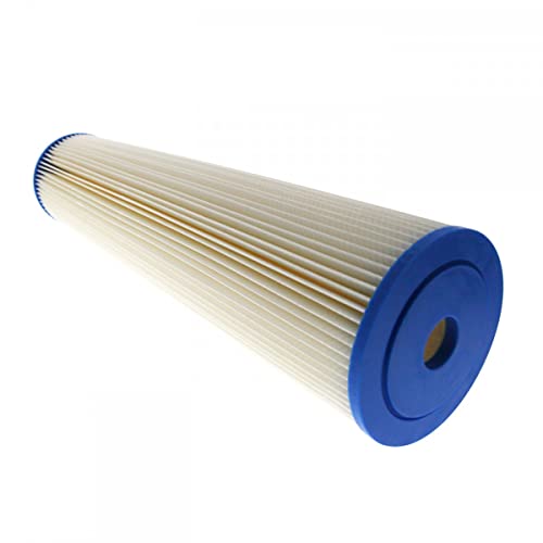 Tier1 5 Micron 20 Inch x 4.5 Inch | 12-Pack Pleated Polyester Whole House Sediment Water Filter Replacement Cartridge | Compatible with Pentek ECP5-20BB, 255494-43, 4PAY5, Home Water Filter