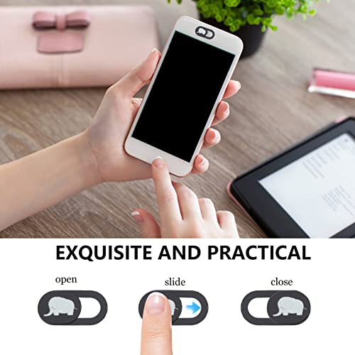 SOLUSTRE Computer Camera 2 pcs with Blocking Adhesive and Compatible Desktop Smartphone Privacy Your Phone Cover Web Laptop for Blocker Lid Cute Webcam Pattern Tablet Camera Slide Computers Laptops