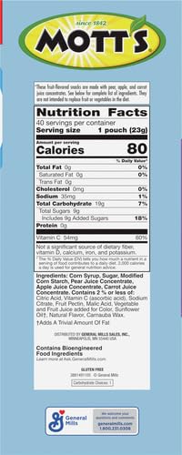 Mott's Fruit Flavored Snacks, Berry, Family Pack, Gluten Free, 40 ct