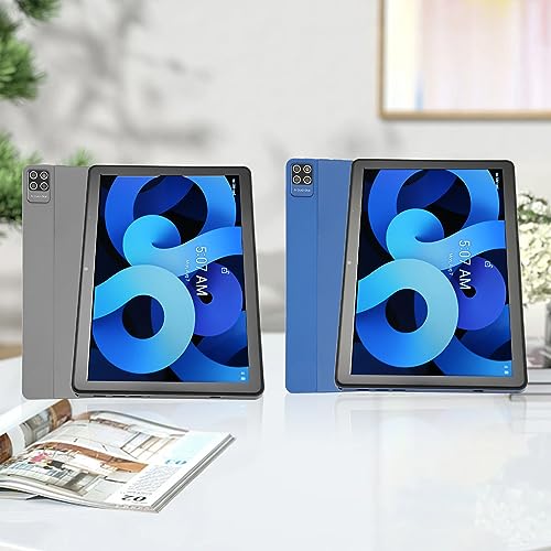 Luqeeg 10.1 Inch Tablet, 4G LTE Network MTK6762 Octa Core 12GB RAM 512GB ROM 8MP Front Camera 2560x1600 Resolution Tablet PC for Learning for Business (Blue)
