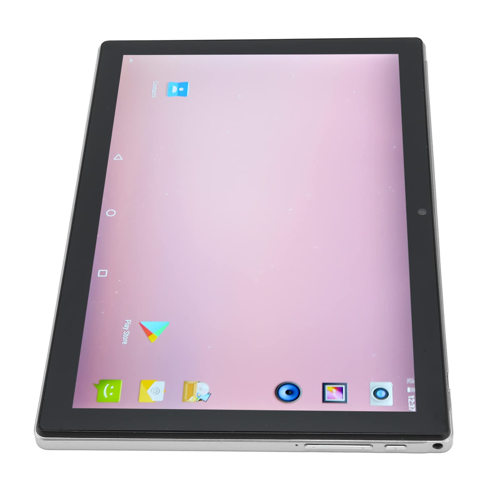 Tablet 10 Inch, Tablet PC 4GB 256GB Support 4G Network Front 5MP Rear 8MP 2.4G 5G WiFi Calling Tablet with Front 5MP Rear 8MP Camera, 7000mah Battery (Silver)