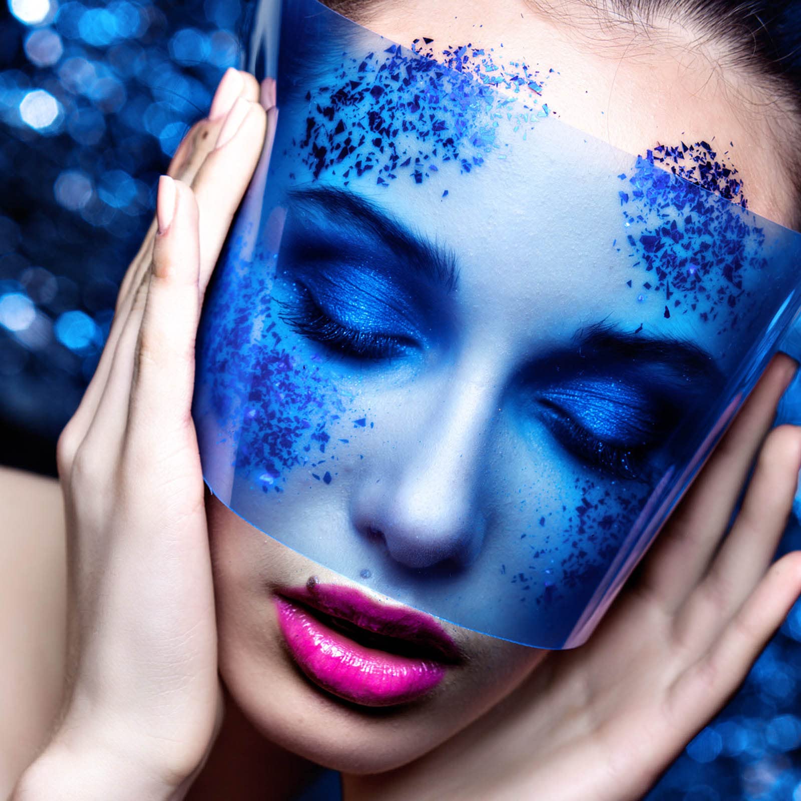 MEICOLY 2pcs Blue Eyeshadow Stick,Metallic Shimmer Crayon,Waterproof Single Eye shadow Pencil,Shiny Blue Rotating Eye shadow Blue Eyeliner Stick Corpse Bride Avatar Blue Eyeshadow Makeup