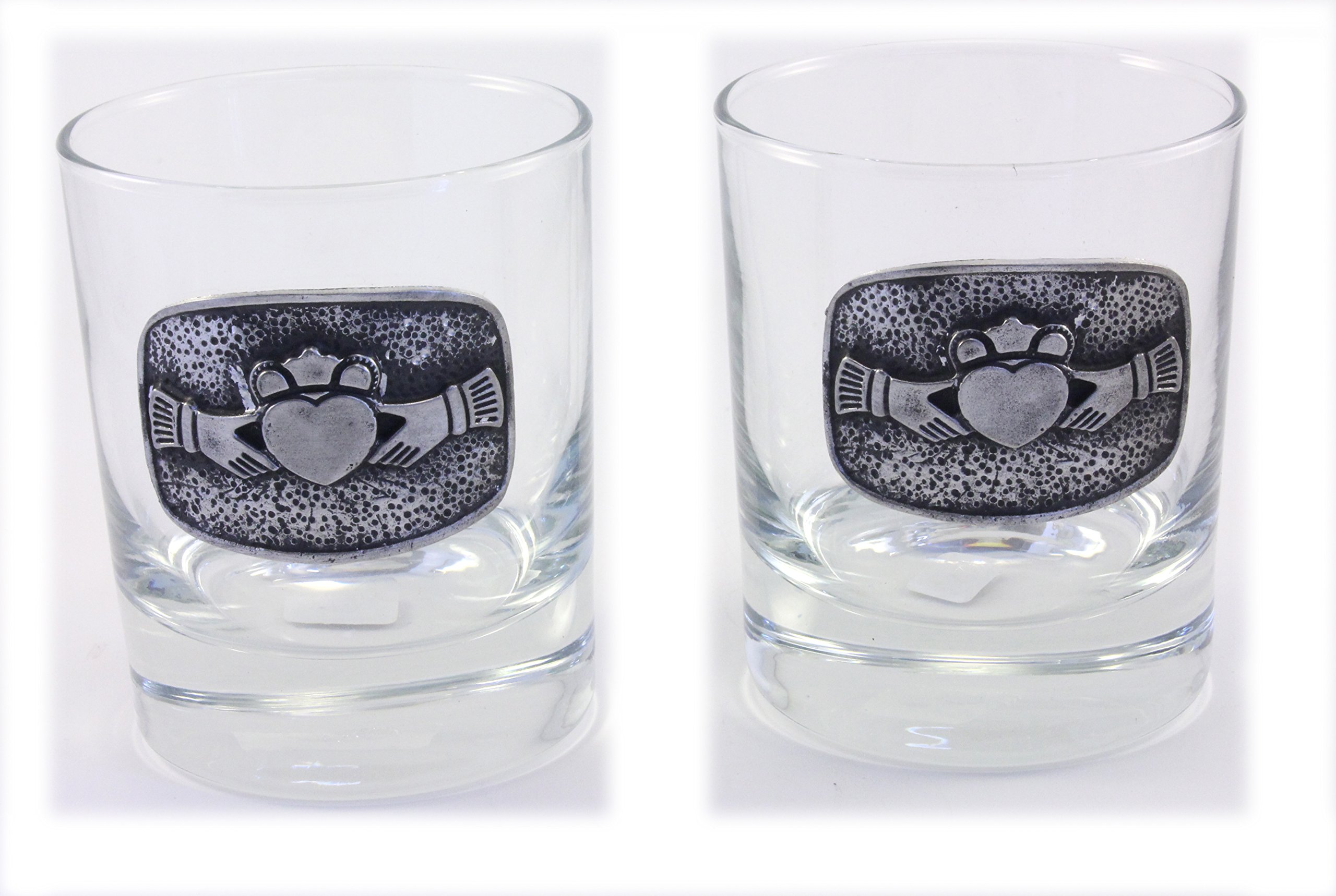 Mullingar Pewter Claddagh Whiskey Glass Gift Set