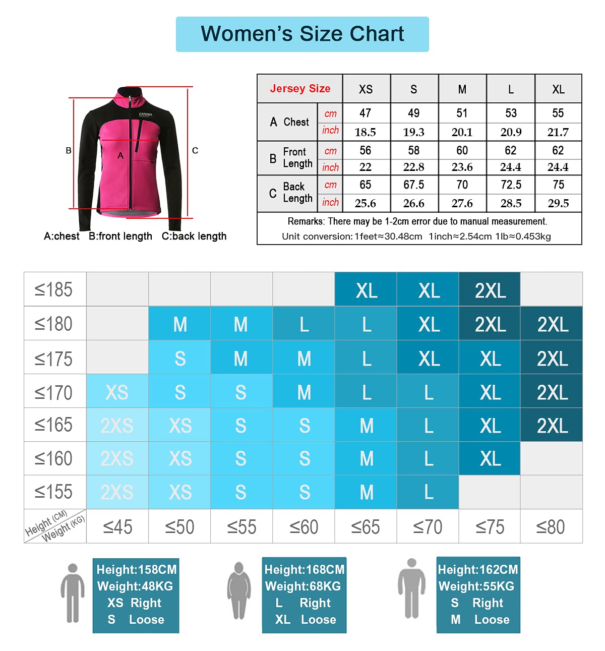 M MYSENLAN CATENA Cycling Bicycle Jacket for Women,Women's Windproof Thermal Biking Jacket Running Cold Weather Waterproof Warm Coat