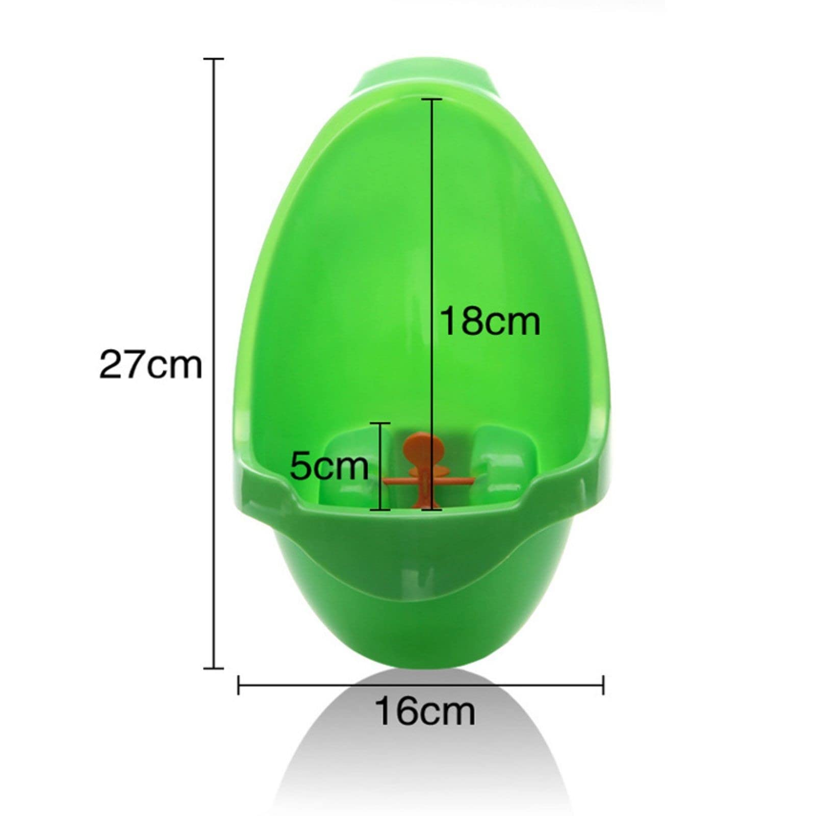 SOOTOP Kids Urinal Frog Cartoon Design Boy Toilet Potty Training Urinal Wall Hung Urinal 1Pcs Clear Crystals for Hanging (Green, One Size)