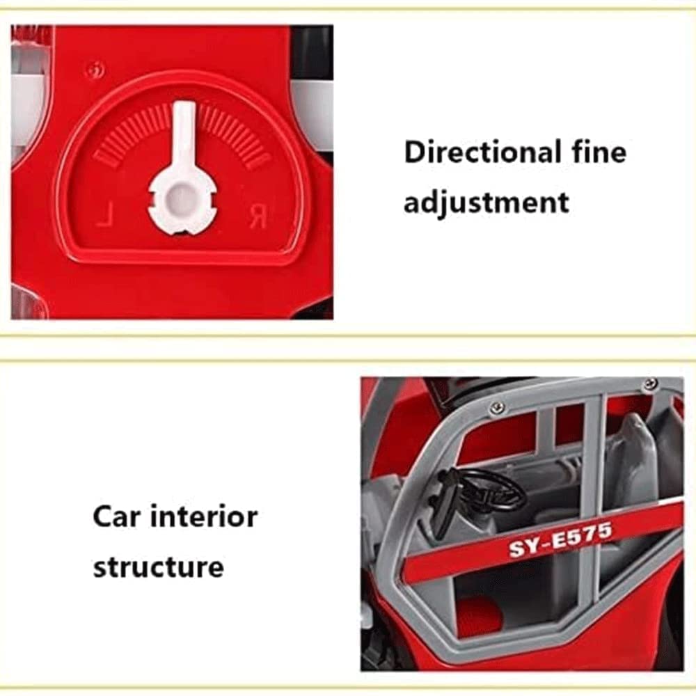 QIYHBVR Remote Control Bulldozer, 1/20 Scale Front Loader Construction Vehicles Tractor for Boys,with Lights & Sounds Construction Vehicles 6 Channel Tractor Excavator Toy
