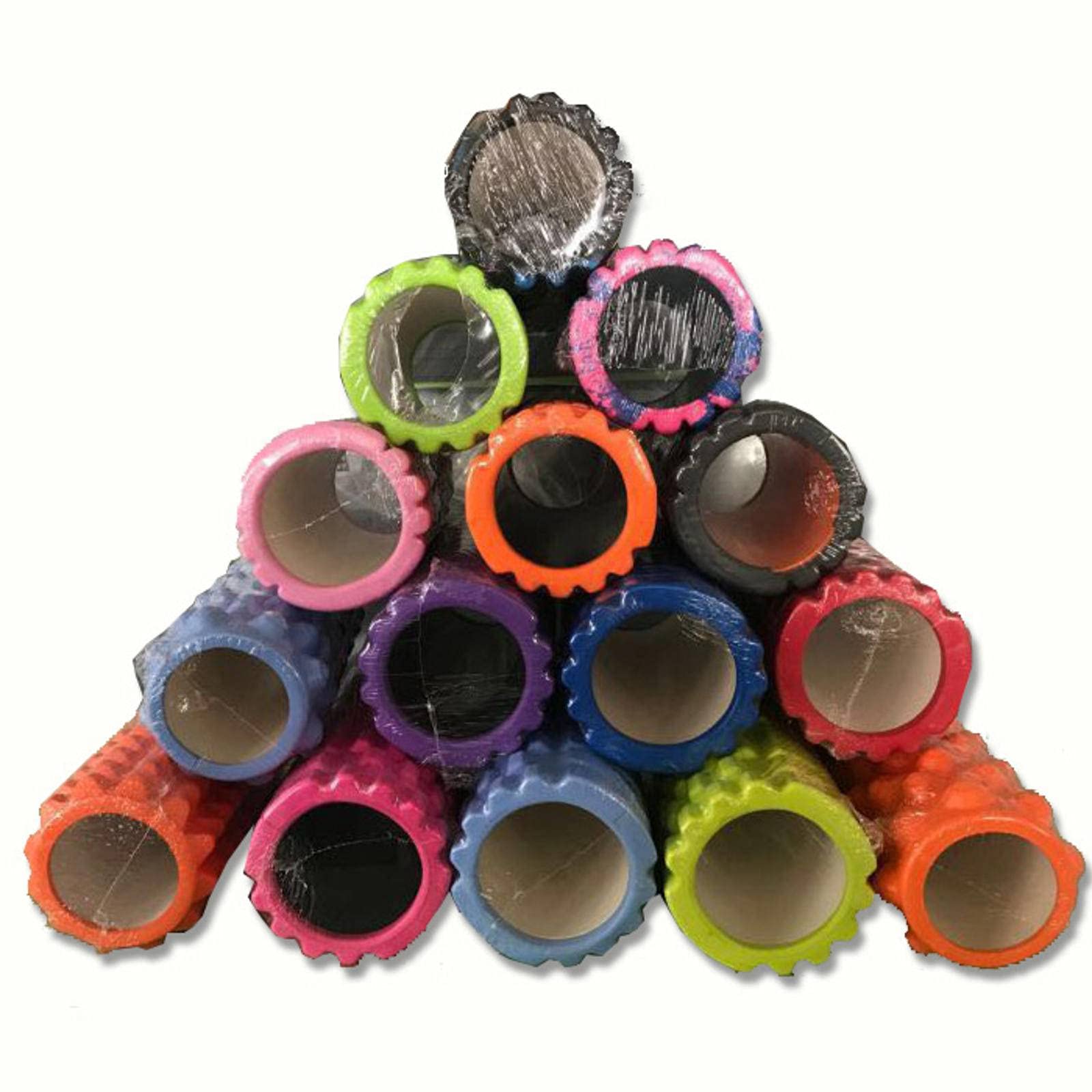 NC Hollow Gear Massage bar Foam Roller Fitness Body Foam Roller Muscle Relaxation Massage Roller Spiked Club Roller 33x14CM Dance Exercise