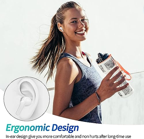 Wireless Earbuds, 30Hrs Playtime Bluetooth Earbuds Built in Noise Cancellation Mic with Charging Case, Headphones with Stereo Sound, IP67 Waterproof Ear Buds Touch Control Smart Pop-up Auto Pairing
