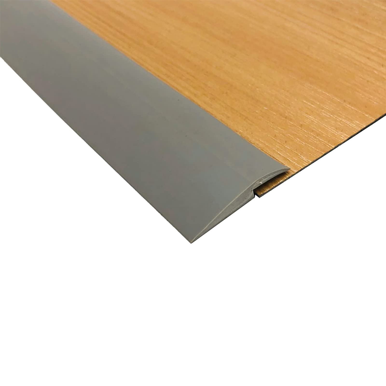 Mindpetizer MindPetizer 2M PVC Floor Transition Trim Strip from Carpet Edging to Floor Tile, Gray