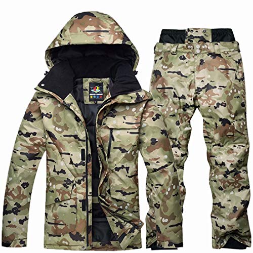 Men's Ski Jacket Waterproof Snowboarding Jackets Windproof Warm Winter Snow Coat Pants