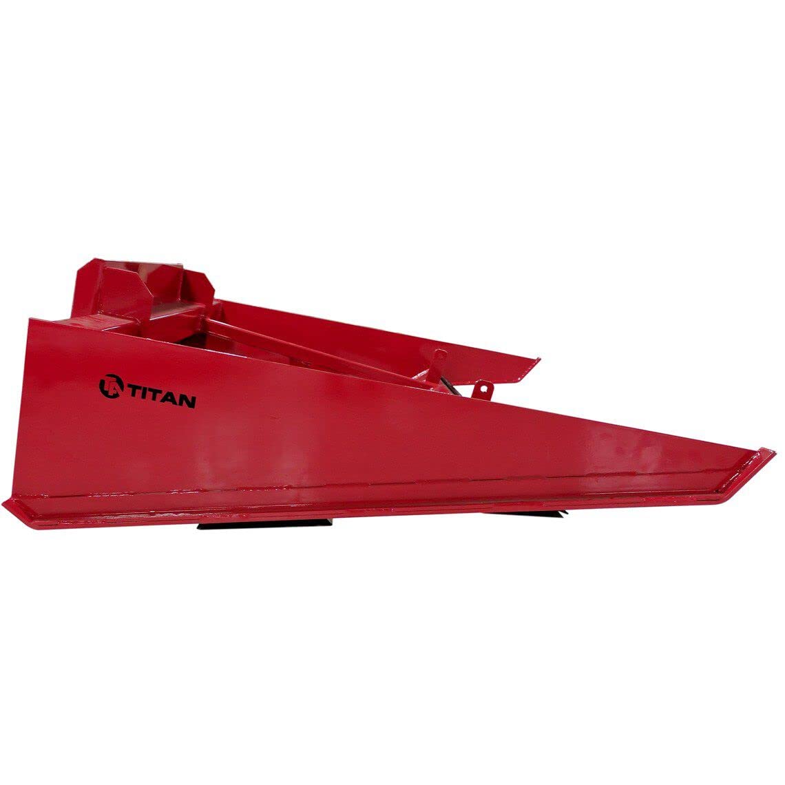 Titan Attachments 84in Skid Steer Grader, Universal Quick Tach, Triple Cutting Edge Box Grader, Push and Pull Road Grader