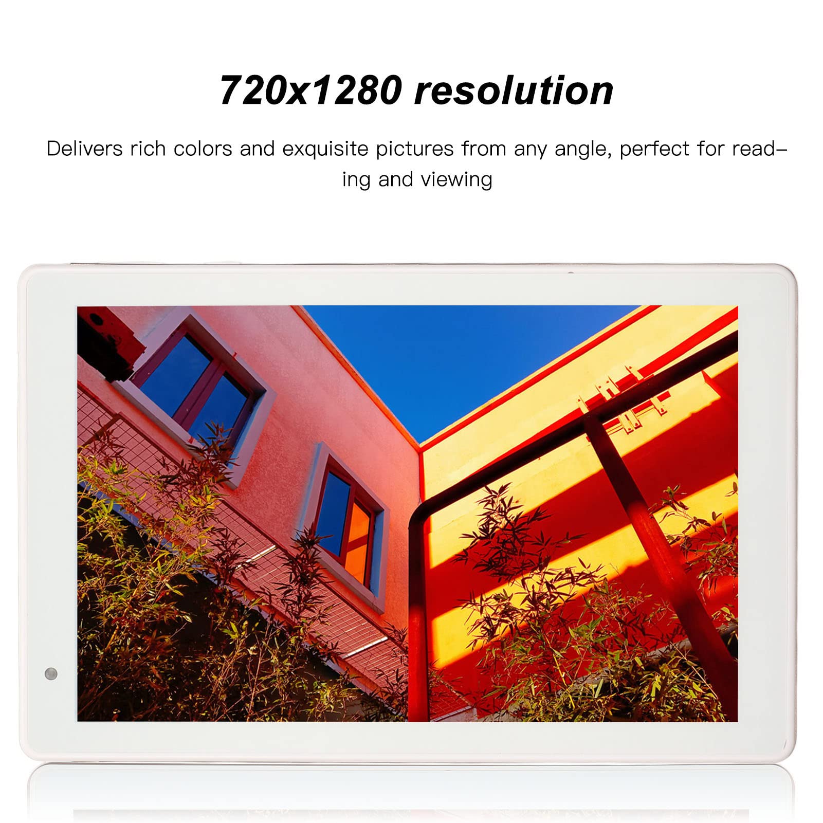 Luqeeg HD Touch Screen 4GB RAM 64GB ROM 5G WiFi 3 Card Slot Computer Tablet, 8.1 Inch Tablet for Android 10, 5MP 2MPDual Camera 5000mAh Home Pink Tablet for Gaming, Study (US Plug)