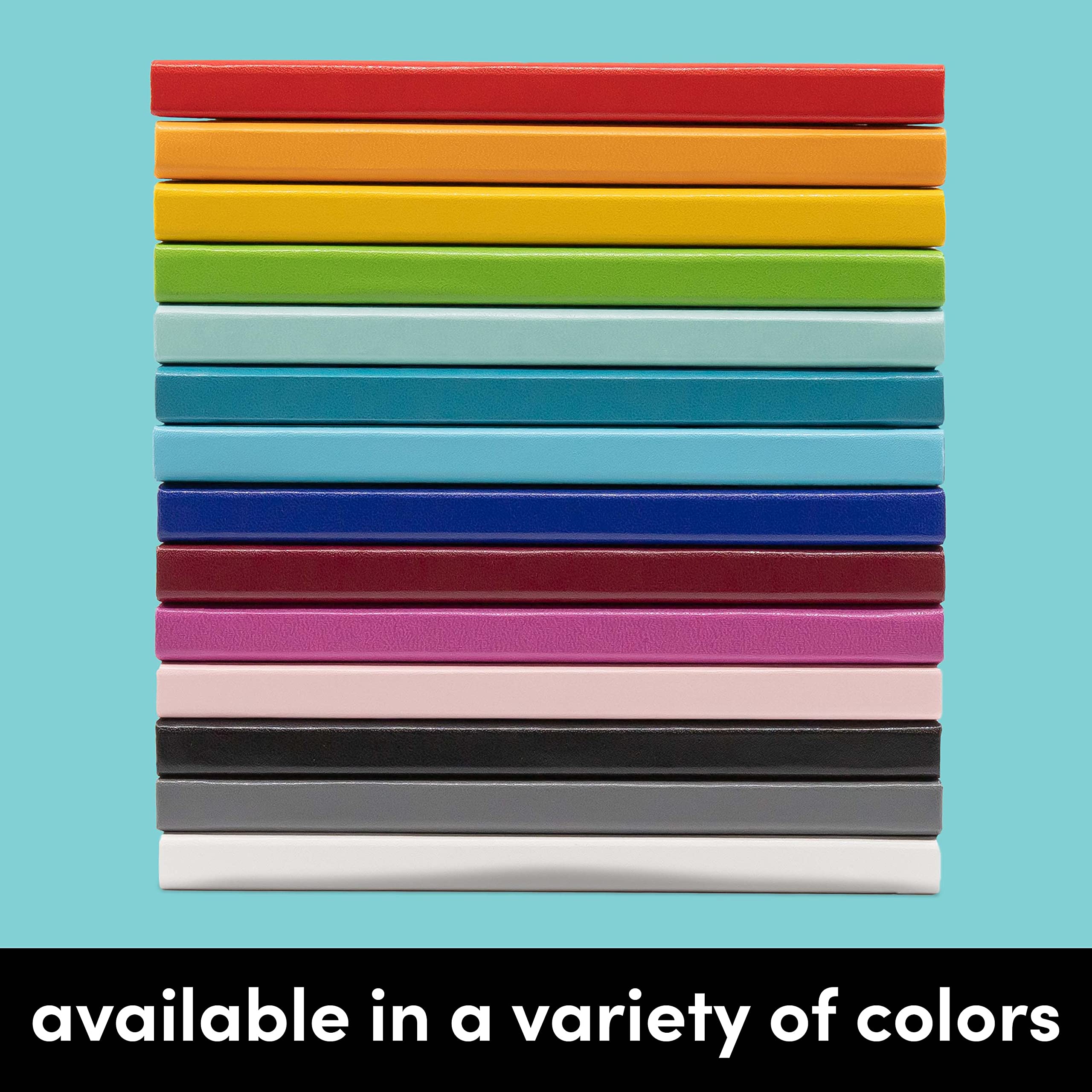 PAPERAGE Lined Journal Notebooks, 3 Pack, (Turquoise), 160 Pages, Medium 5.7 inches x 8 inches - 100 GSM Thick Paper, Hardcover