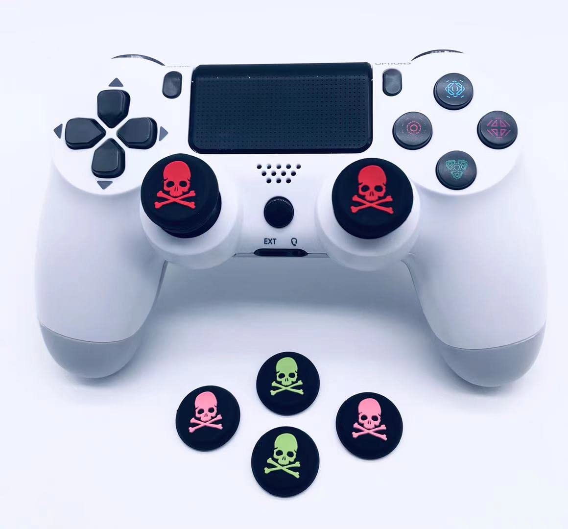 Set of 6 Analog Stick Joystick Controller High Performance Thumb Grip Compatible with PS5, PS4, Xbox One, Xbox Series X/S Controller Joystick Joystick Cap - (G)