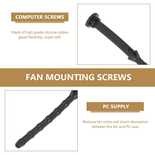 SOLUSTRE Case Pc Case Pc Case Pc Case Pc Computer Screws 8pcs Computer Screw Noise Absorption Pin Silicone Rubber Screw Computer Pc Case Screws Case Fans Case Fans Case Fans Case Fans
