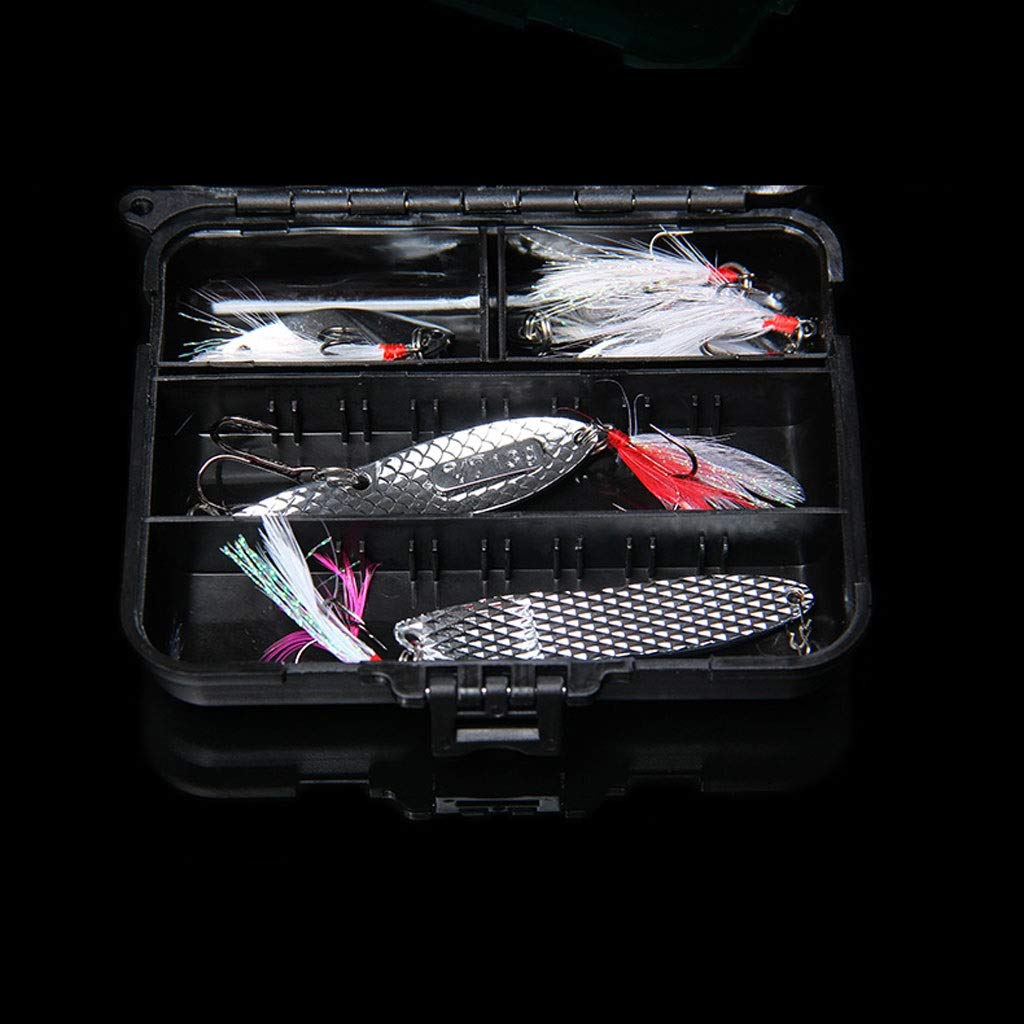 Multifunction Tackle Storage Box Fishing Gear Accessories Box Bait Box Small And Convenient Fish Hook Box Parts Box Storage Box Special Tool Box Plastic Bait Fake Bait Box Excellent waterproof perform