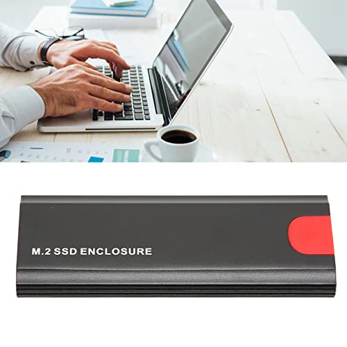Yoidesu M.2 NVMe SSD Enclosure, USB3.1 Gen2 Type C M.2 PCIe NVMe M Key SSD Enclosure Adapter, 10Gbps Solid State Drive Enclosure for M.2 SATA NVMe 2230/2242/2260/2280 SSD(Black)