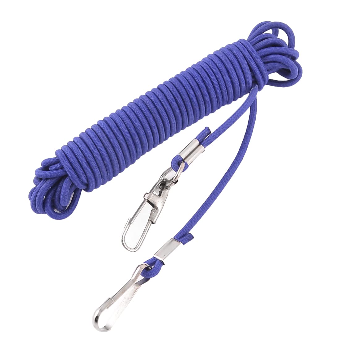 Qtqgoitem Metal Clip Hook Elastic Fishing Rod Safety Line Cable Rope 5 Meter (model: 6fc 0dc fdb c3c ce6)