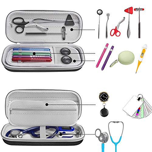 Xiaoxin Protective Case for Classic III Stethoscope Accessories Portable Storage Bag Carrying Case Pouch(Black)