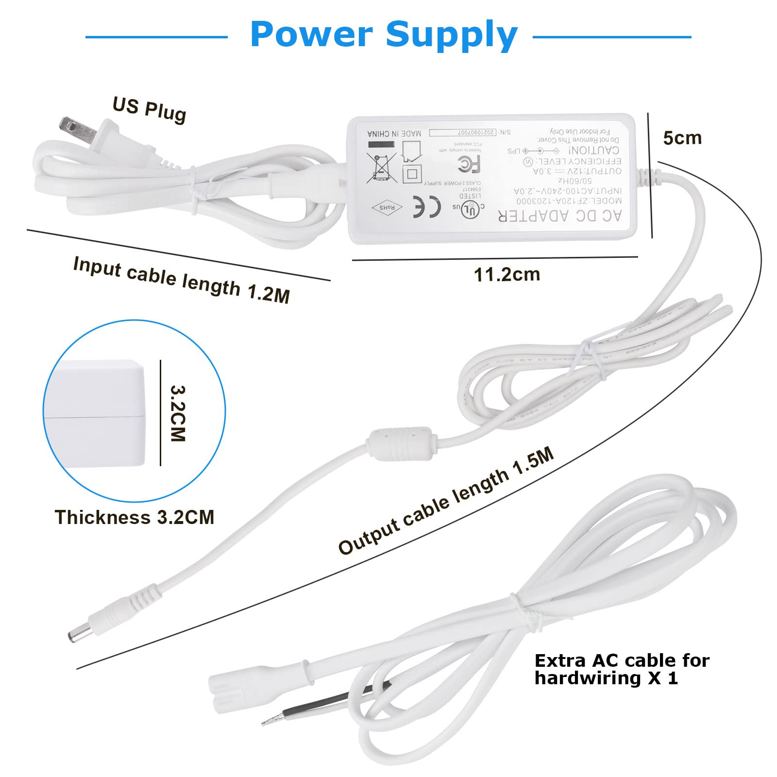 Litever Under Cabinet LED Lighting Kit, Super Bright, 6 PCS 12β Slim Light Bars, 31W 2000 Lumen, Dimmable, Plug or Wired Power Adapter, for Kitchen Cabinets Counter Shelf Workbench (Warm White 3000K)