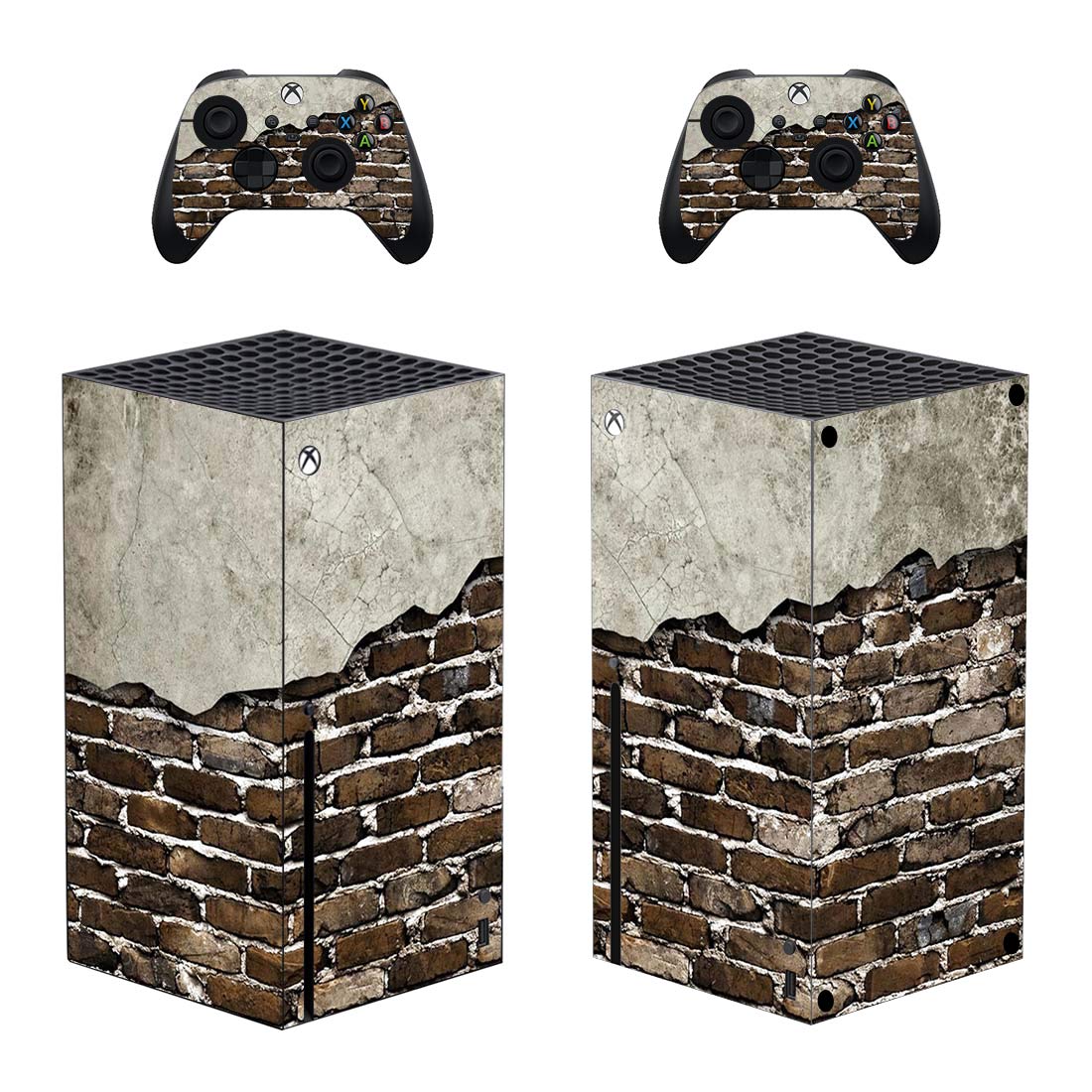 multi color Xbox Series X Skin Set Full Faceplates Skin Console & Controller Decal Stickers by FELIPE SEIJI KUBA