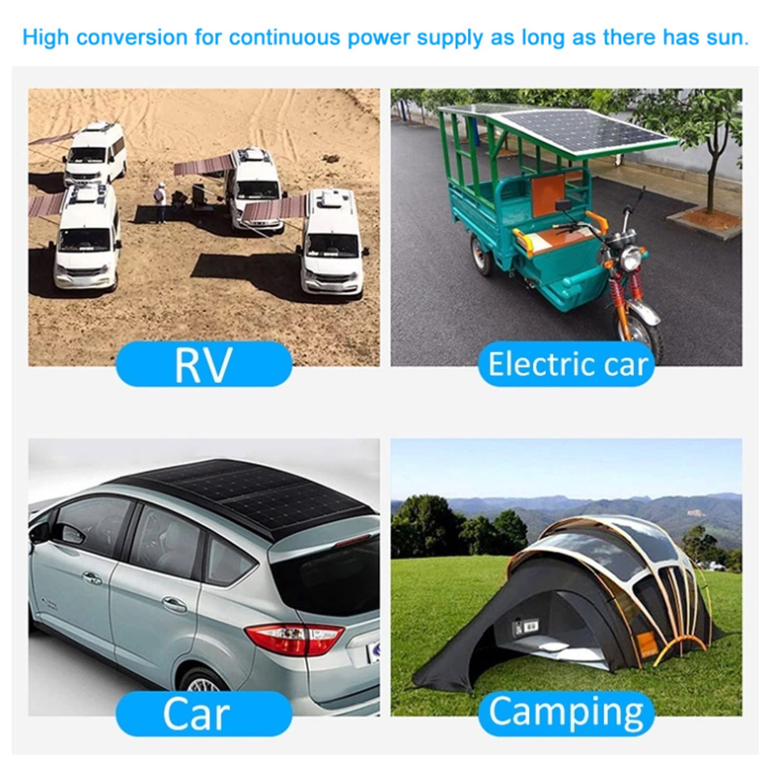Pilipane 250W Solar Battery Charger Maintainer with 10A Charge Controller,Portable Solar Panel Kit,Monocrystalline Solar Panel Kit for 12V Battery of Car Boat Tractor Trailer RV Generator Shed Fence