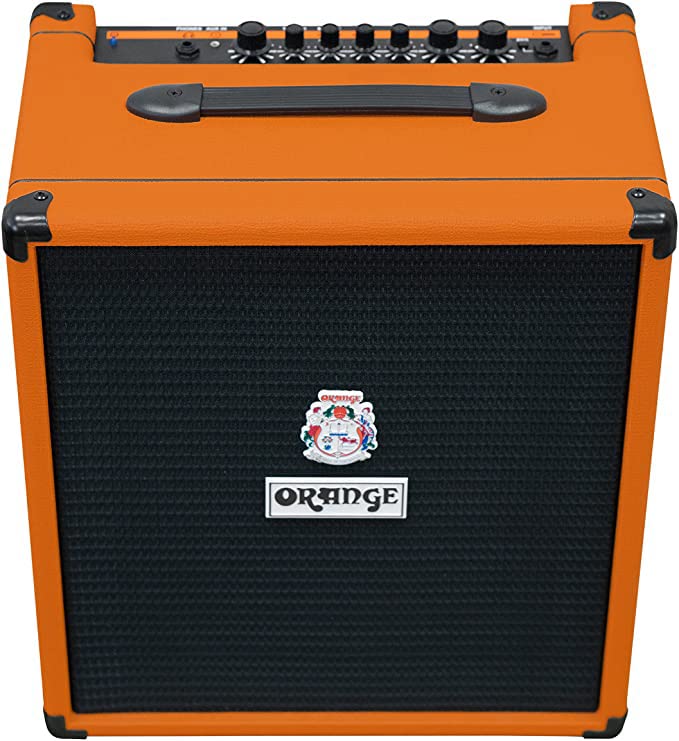 Orange Crush 50-Watt Glenn Hughes Limited Edition Bass Guitar Combo Amplifier - Purple Bundle with Instrument Cable and Austin Bazaar Polishing Cloth