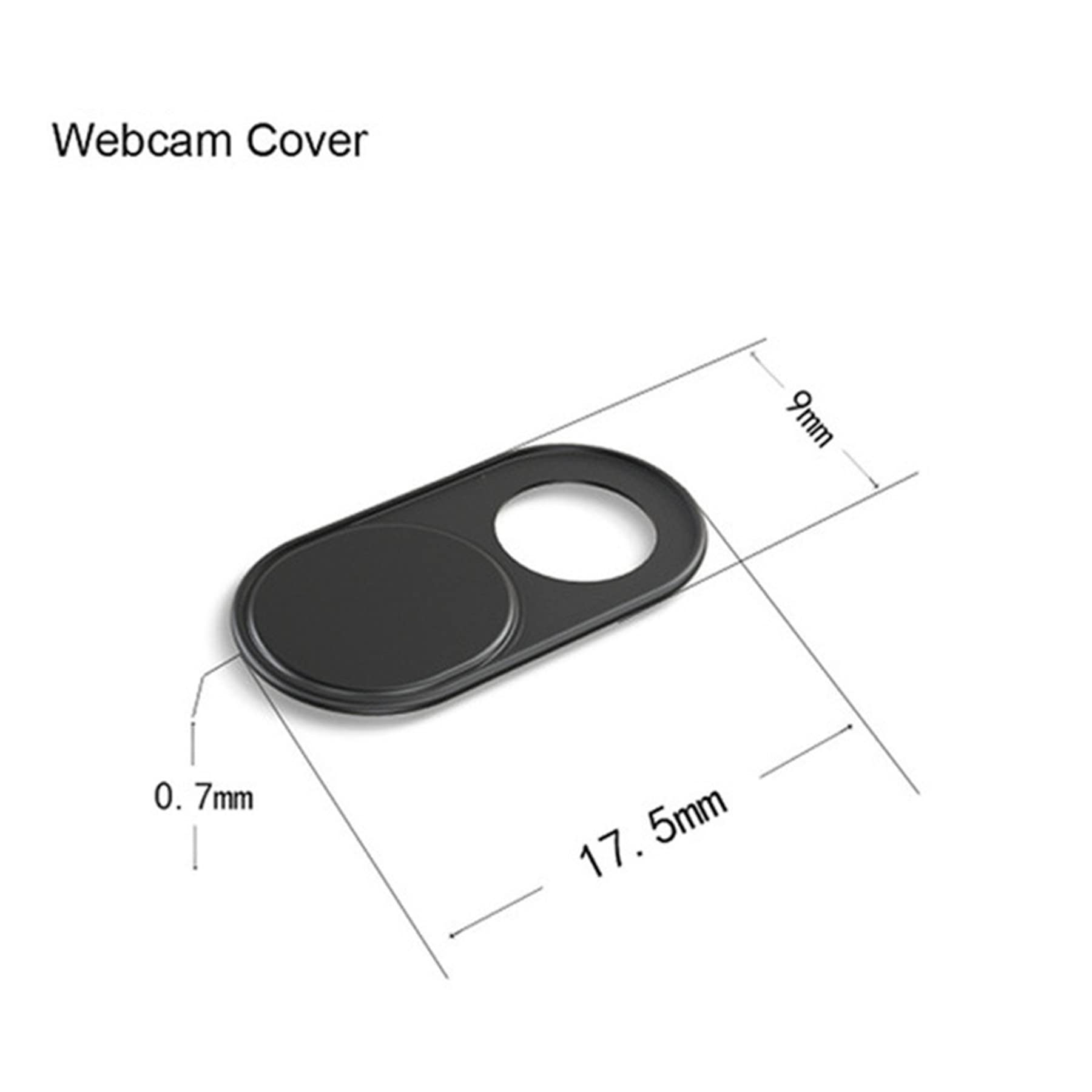 Webcam Cover Slide Compatible with MacBook, Laptop, PC, Computer, iMac, iPad, iPhone, etc, Protect Your Privacy and Security, Strong Adhesive (Silver)