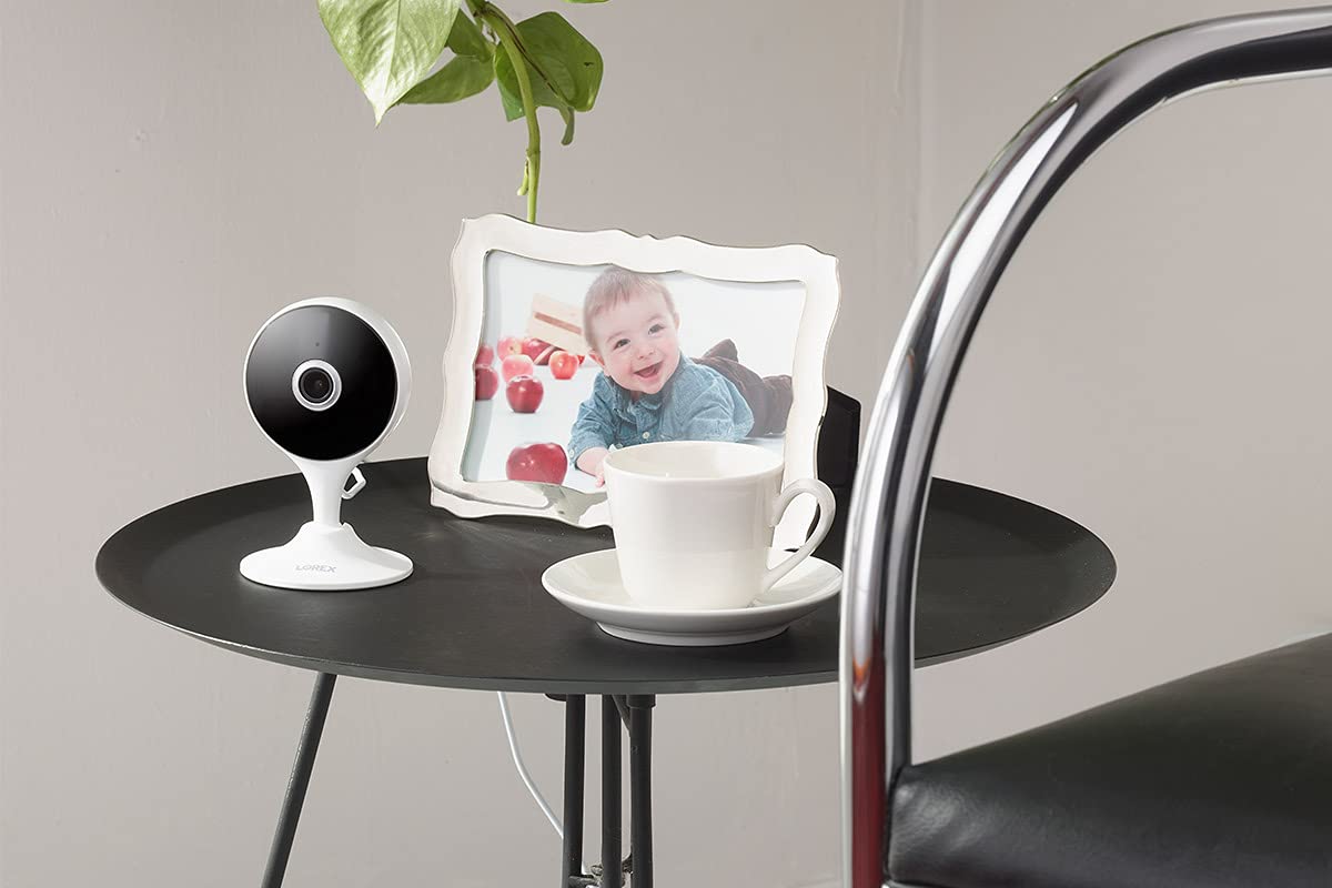 Lorex 2K Indoor WiFi Security Camera for Home, Pet Cam, Baby Cam - Mobile App, IR Night Vision, Person Detection & 2 Way Talk - Free 16GB Micro SD