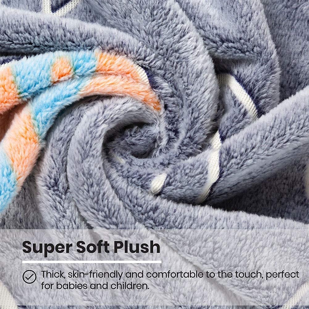 MeMoreCool Space Planet Glow in The Dark Throw Blanket - Soft Flannel Blanket for Kids and Adults, Decorative Luminous Throw for Bed Sofa Couch Car, Birthday, 50x60 Inches