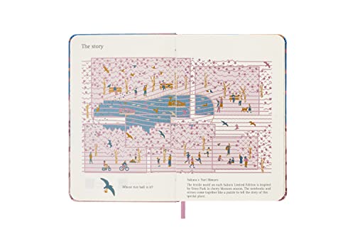 Moleskine Limited Edition 2023 Weekly Notebook Planner Sakura, 18M, Pocket, Bird, Hard Cover (3.5 x 5.5)