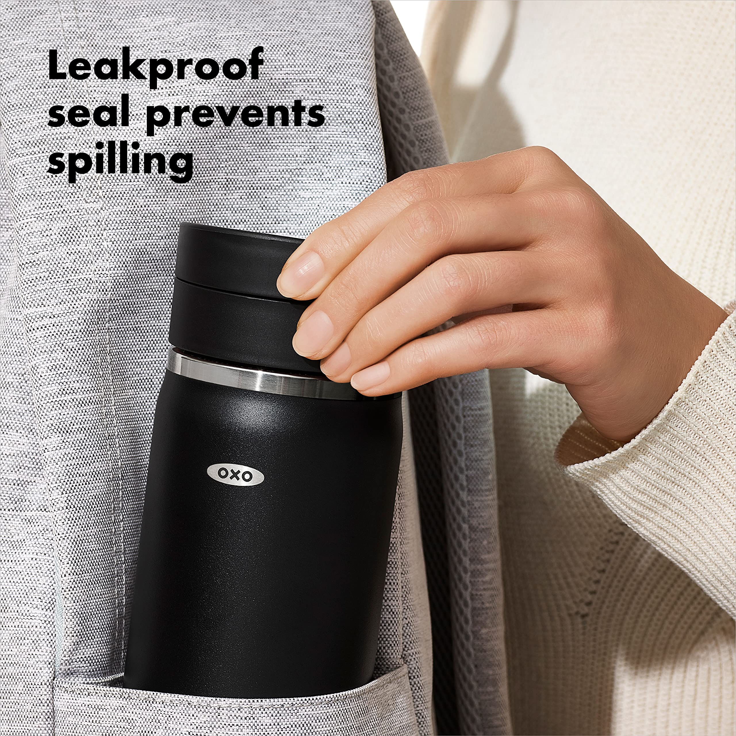 OXO Good Grips 16oz Travel Coffee Mug With Leakproof SimplyClean™ Lid - Onyx